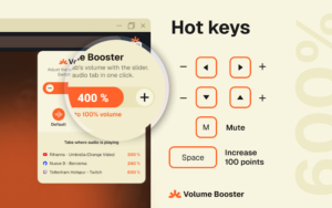 Simple Volume Booster Extension — 600% Volume Increase